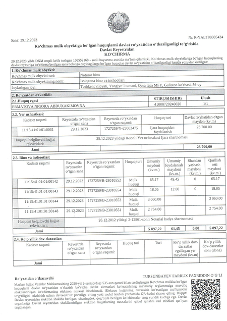 Teplica sotiladi quruq yer bilan / Теплица продается с землей 243сотых