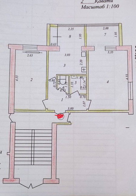 Продаю 2/2/4 кирпич Юнусабад 4