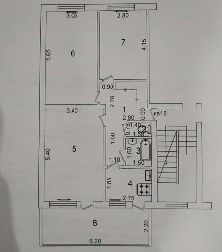 Продается 34/4 квартира Юнусабадский район 6-й квартал.