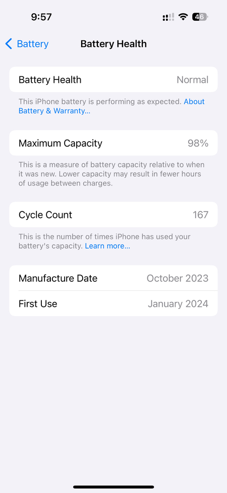 Apple Iphone 15 99%