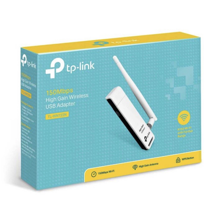 TP-Link TL-WN722N/ N150 USB-адаптер с поддержкой Wi-Fi