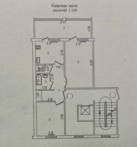 Юнусабад-10, 2/4/9 61 м² по кадастру. квартирант за 300$=