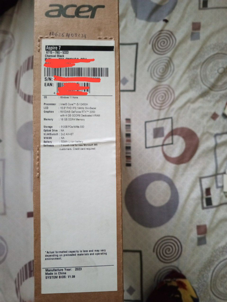 Acer Aspire 7 noutbook