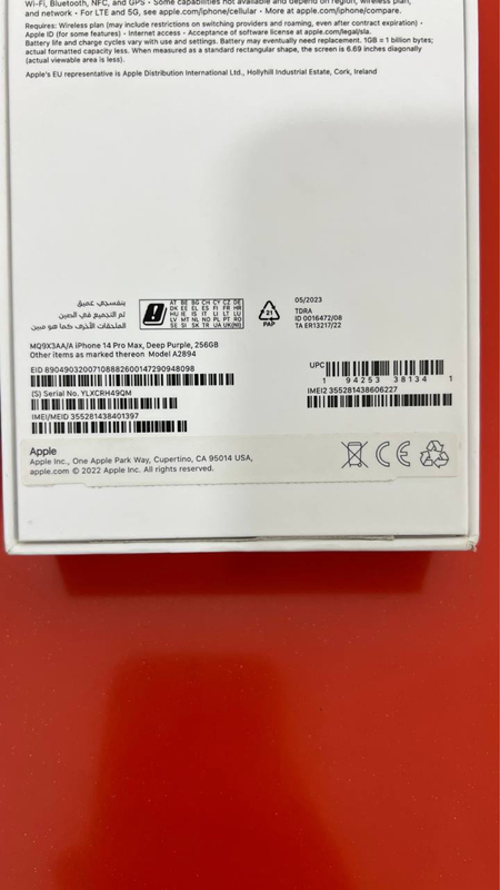 Iphone 14 pro max 256