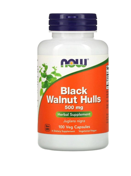 Black Walnut Hulls 500\\nСкорлупа черного ореха 100 кап