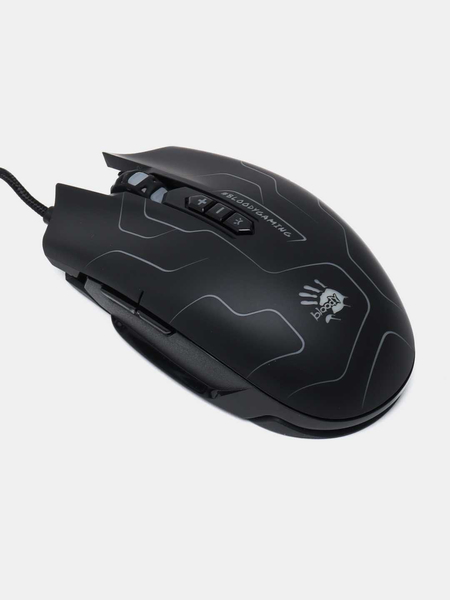 Проводная игровая мышь Bloody Q80 MAZE Neon X'Glide Gaming Mouse