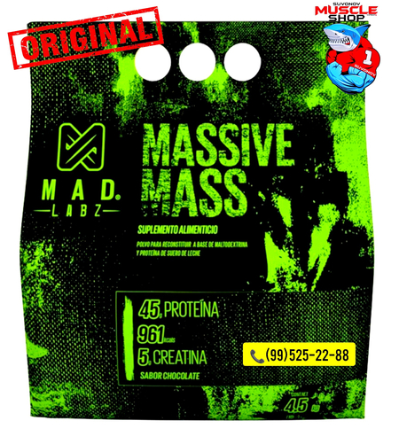 Gainer MASSIVE MASS 4.5кг USA, Гейнер  MASS