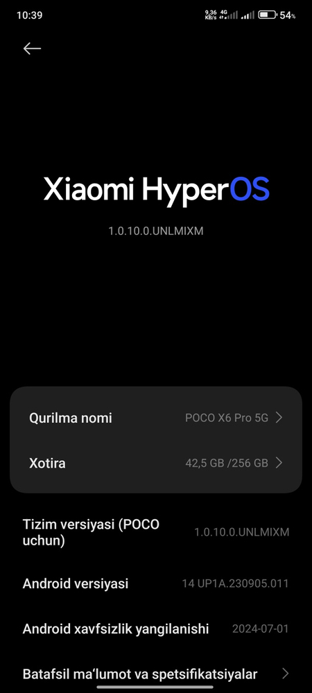 Poco x6 pro 5g 256/8+8