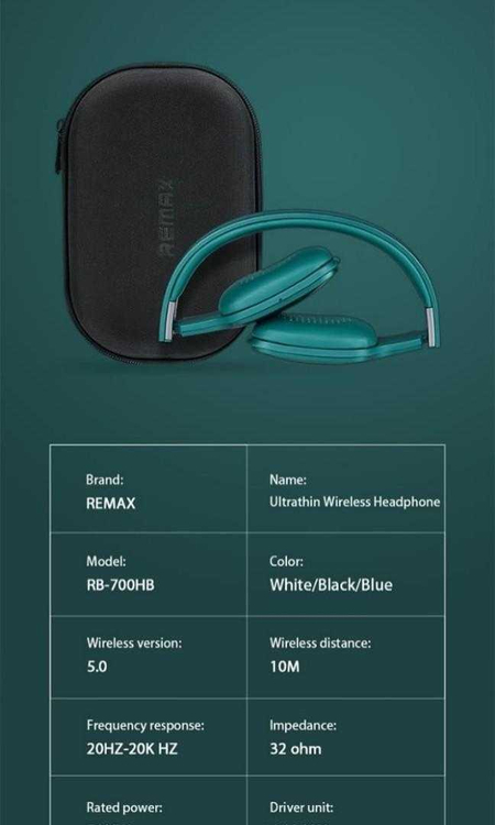 БЕСПЛАТНАЯ ДОСТАВКА! Bluetooth наушники Remax RB-700HB, Black