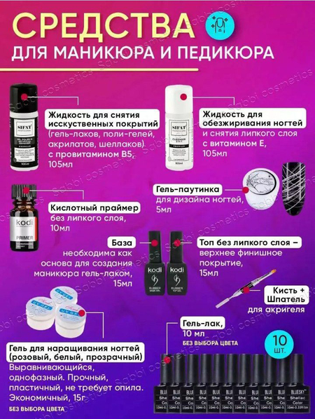 Маникюр и педикюр набор