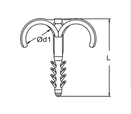 Клипсы бюбель klipsa dubel kabel gofralar uchun 16/20/25 razmerlauchun