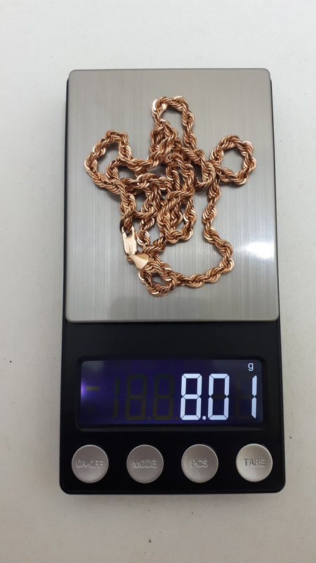 Цепочка shopard: 585п, 2.56грам  mioro brend, Turkiya.