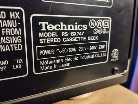 Дека Technics RS-BX 747 в отличном состоянии.