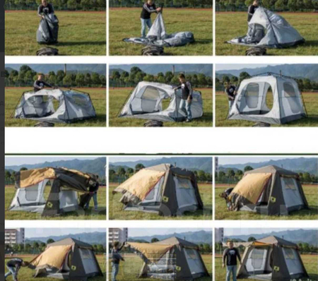 Палатка 3-местная 210x210x120см  1 слой Доставка бесплатно