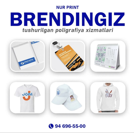 NUR PRINT | Barcha turdagi poligrafiya hizmatlari