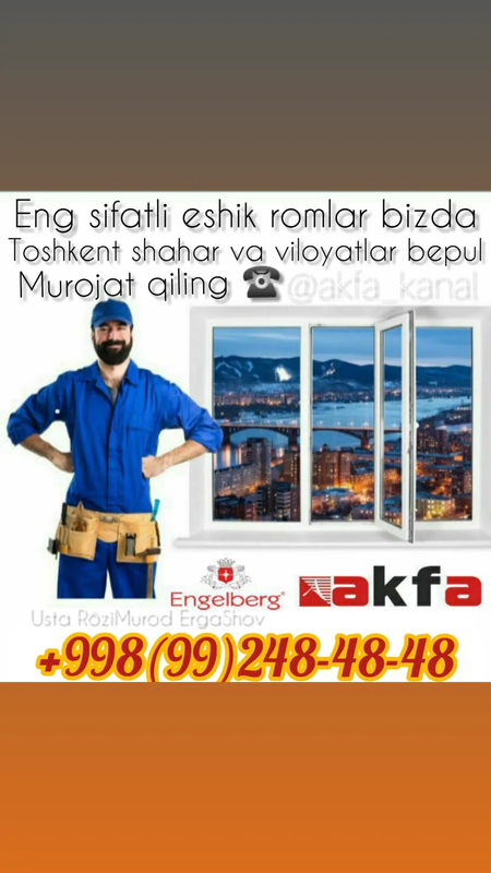 Akfa eshik rom derazalar Toshkentda Собираем окно,двери в ташкенте