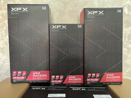 XFX Видеокарты Rx6600xt Rx6700xt Rx6800xt