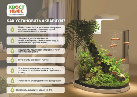 АКВАРИУМ новый С ФИЛЬТРАМИ с ОБОГРЕвом воды корабль