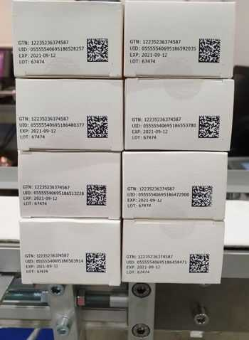 Маркиратор RNJet H +1 для печати фармацевтики GS1 Data Matrix (UDI)