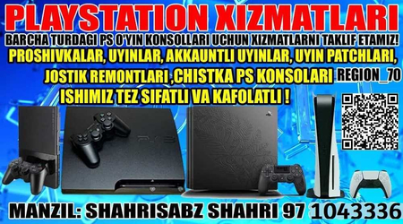 PlayStation xizmati ps2,ps3,ps4,ps5