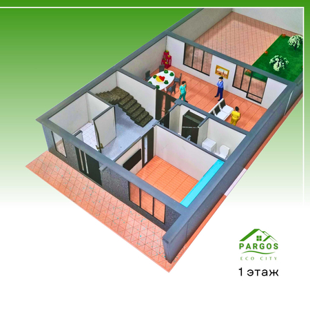 Таунхаус за городом 153 м2 тип 1 в Pargos Eco City