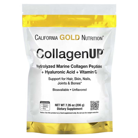 Коллаген, California Gold Nutrition, 206 гр., 5000 мг., 40 порций