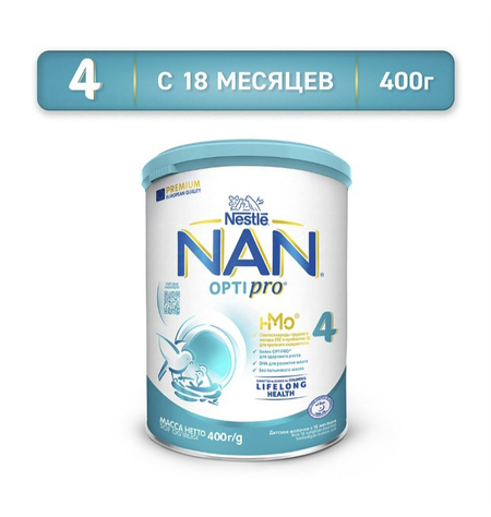 Детская молочная смесь NAN optipro 4, 400 мг  (НАН оптипро 4)
