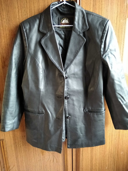Пиджак из нат.кожи 5xl