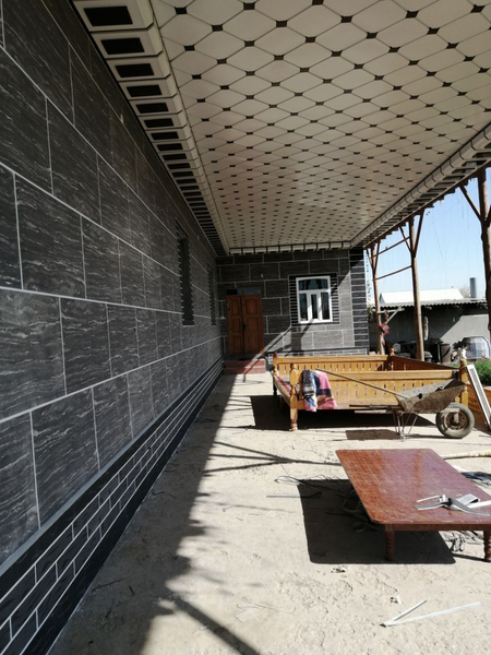 Гибкий камень фасадный обой