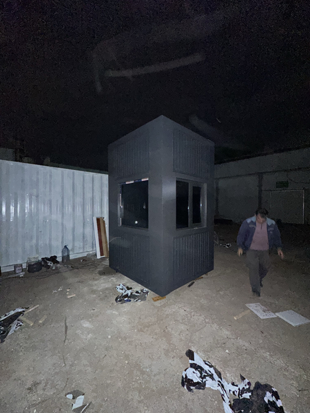 Будка из металлоконструкция пост охраны КПП