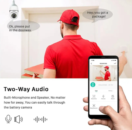 Wifi kamera ptz lump camera 1080 icsee