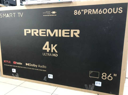 Телевизор PREMIER 85/86 4K UHD SMART TV + прошивка + доставка бонус