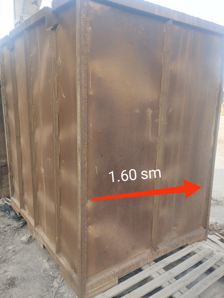 Mini contener old tarafi   1m60 sm. Eni 2m 10 sm. Boyi 2m 15 sm.