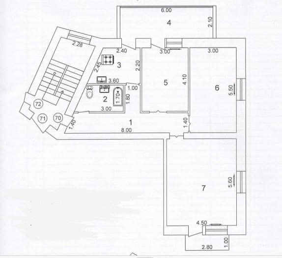Квартира 3/4/4, 90 м², Максим Горький, БИЙ, ор-р магазин оптики Bliss