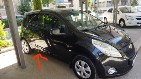 Спарк черный 2015 год, не битая своя, объём 1,25. АВС, кондиционер.