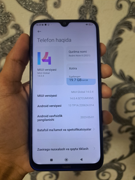 Redmi note 8 (2021) + apple watch