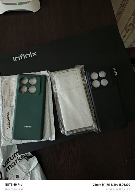 infinix note 40 pro , green, 24/256