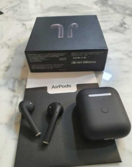 +ДОСТАВКА AirPods 2/2 black matte (qora matoviy) Dubai Lux