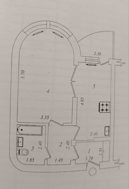 Буз 2 ЭКО базар 1в2/6/9 52м² ипотека