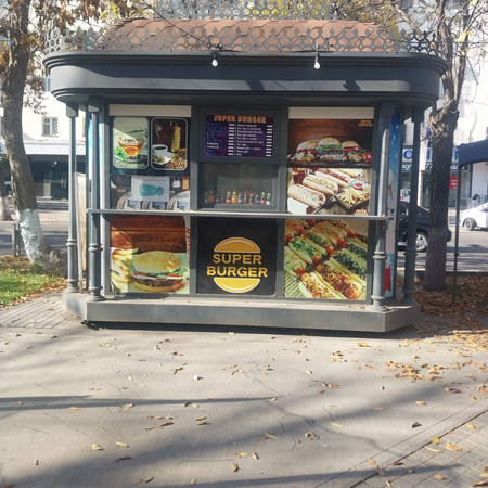 Xotdog, Fast food, kofe bizneslari uchun mobishop, joyi bilan ijaraga