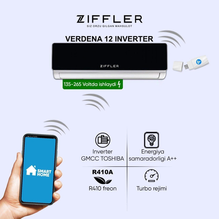 Кондиционер Ziffler Verdena Inverter 12
