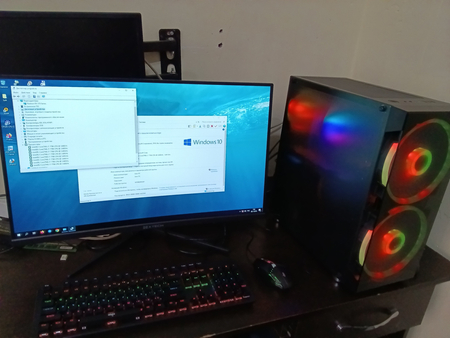 Игравой компьютер комплект i7 7 поколения 16 Гб ОЗУ ссд м2 128+ хдд