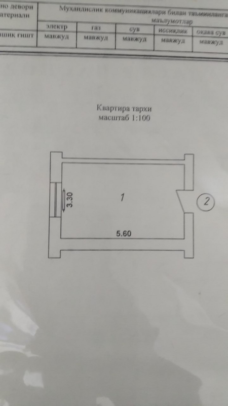 продается дом 1 комнатная