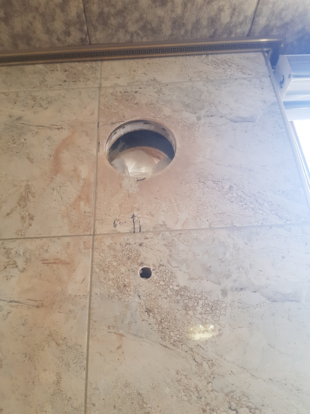 Алмазное бурение котёл аристон  установка