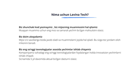 LAVINA TECH: amoCRM o'rnatish va integratsiya
