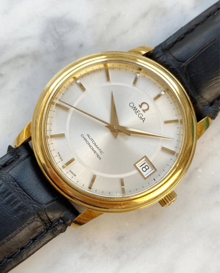 Часы Omega De Ville Chronometer Automatic Золотые. 18k. Швейцария.