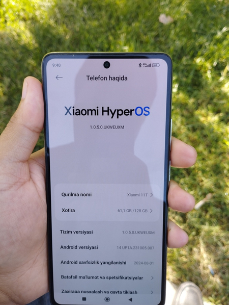 Xiaomi Mi 11T 8+8/128 GB. Ideal holatda umuman aybi yoʻq