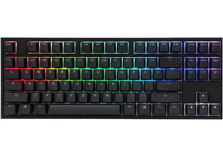 Игровая белая механическая клавиатура Ducky One 2 TKL RGB Cherry MX