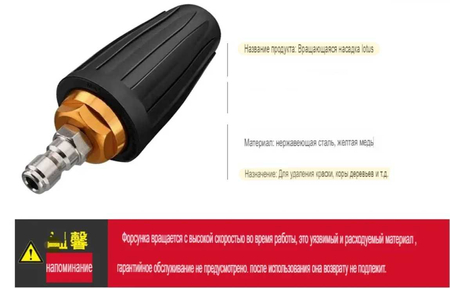 Вращающаяся турбонасадка 1/4
