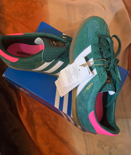 Новые женские замшевые кроссовки Adidas Gazelle Indoor оригинал.
